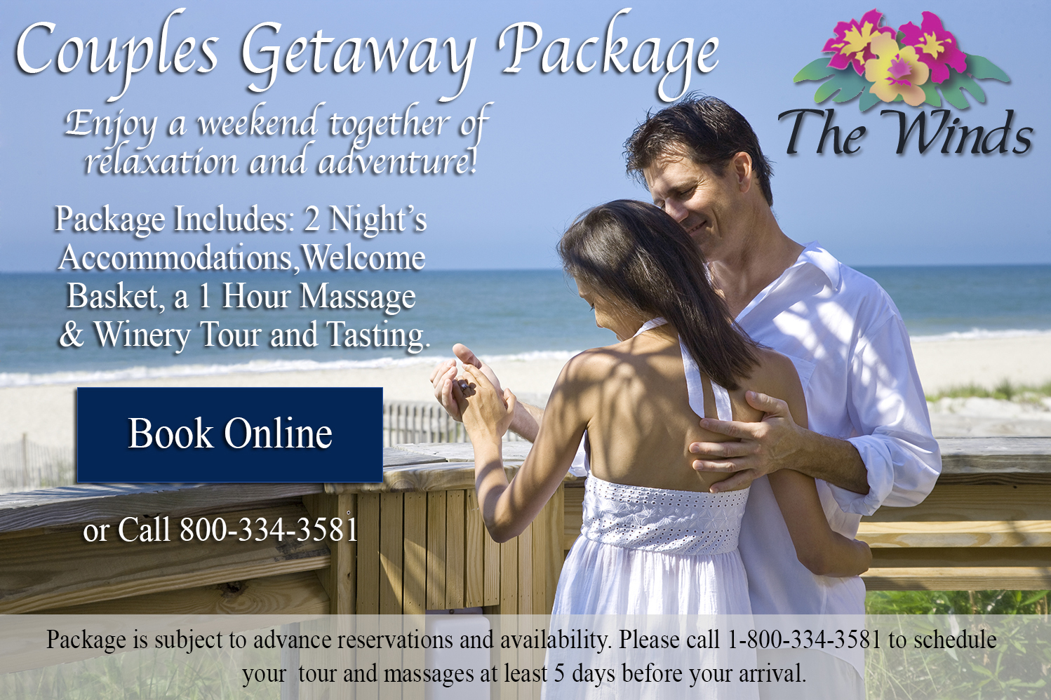 Couples Getaway Image with logo - Coastal NC Beaches Hotels Attractions ...